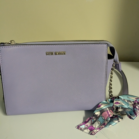 Steve Madden | Bags | Steve Madden Purple Crossbody Structured Design ...
